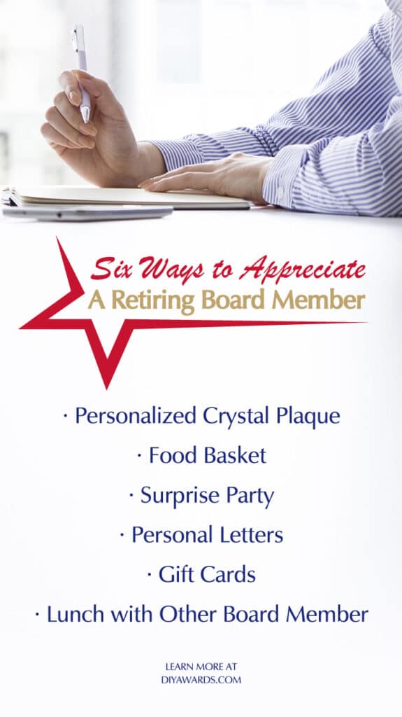 6 Ways to Show Appreciation for a Retiring Board Member