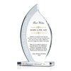 Custom Flame Shaped Doctor Retirement Award Plaque | DIY Awards