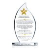 Custom Flame Shaped Doctor Retirement Award Plaque | DIY Awards