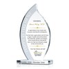 Custom Flame Shaped Doctor Retirement Award Plaque | DIY Awards